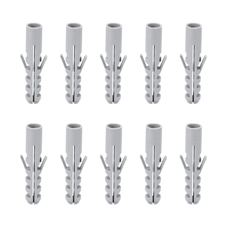 Set 50 suruburi de ancorare, Sunmostar, Plastic, 10 x 50 mm, Gri - eMAG.ro