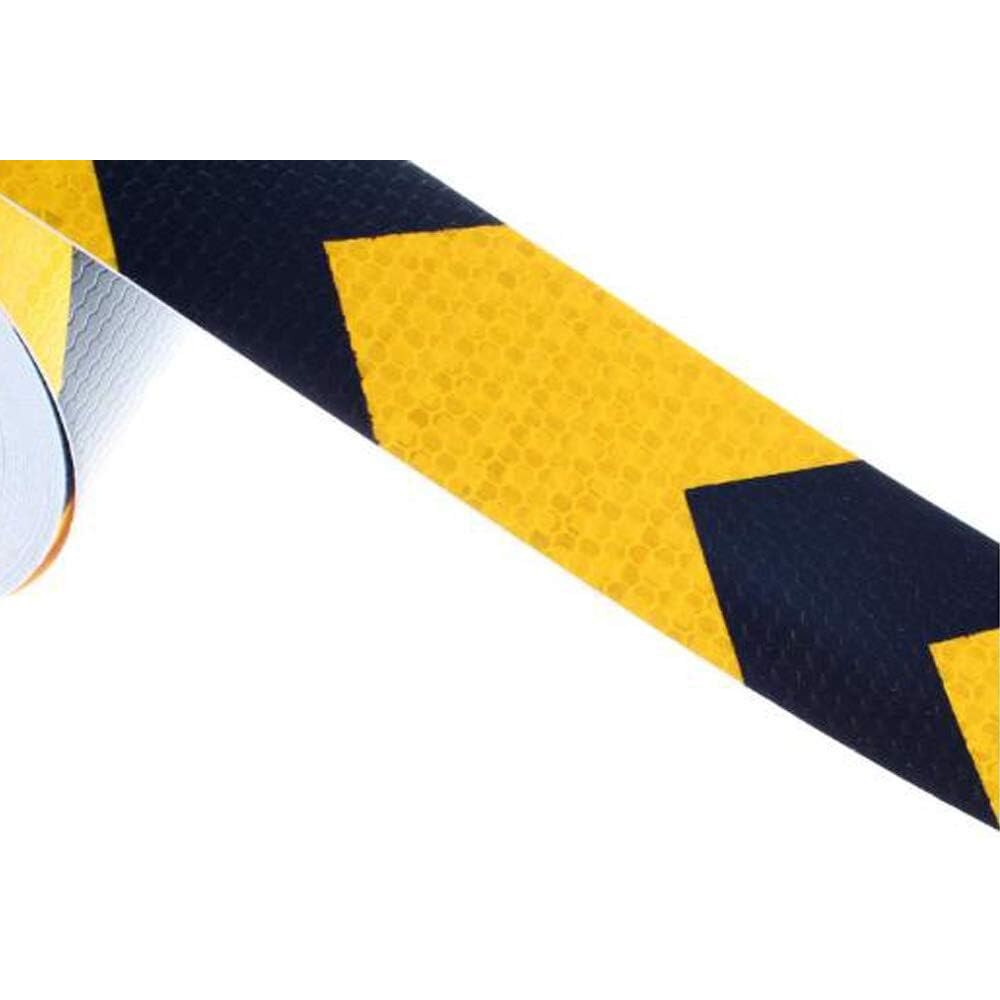 Banda reflectorizanta de avertizare, Sunmostar, 0.05 x 25 m, Negru ...