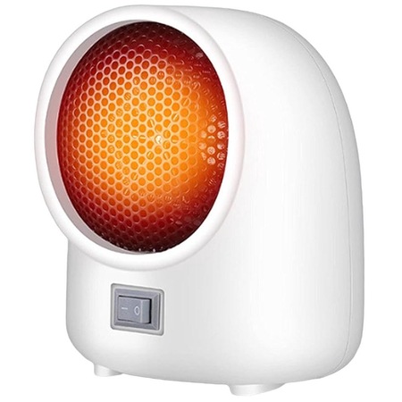 Mini incalzitor electric portabil cu ventilator, Alb, 400W 220V/110V ...