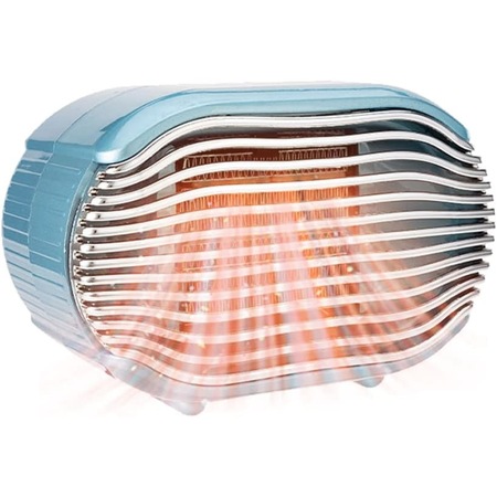 Mini incalzitor cu 2 moduri ventilator, Ceramica, Albastru, 800 W - eMAG.ro