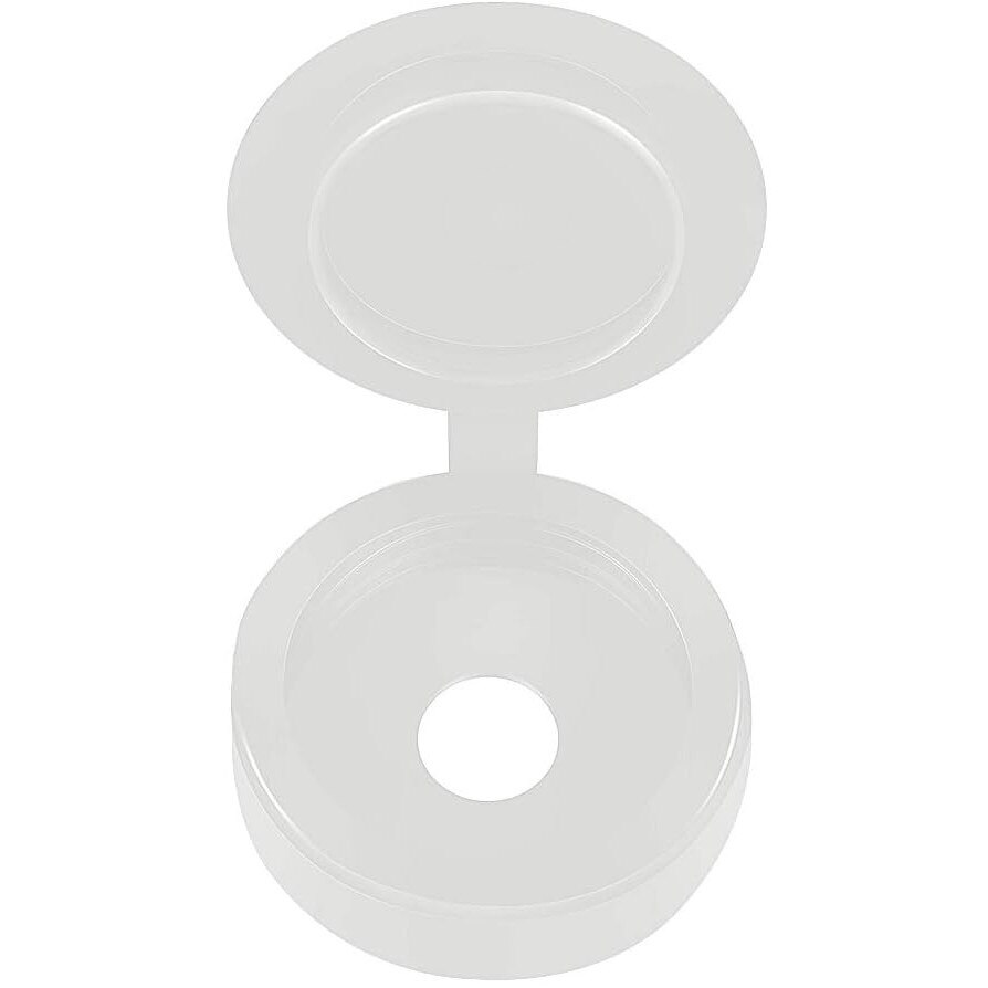 Set 100 capace cu surub, Sunmostar, din plastic, Alb - eMAG.ro