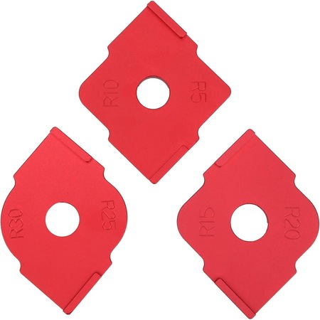 Set 3 sabloane de frezat, Sunmostar, Aluminiu - eMAG.ro