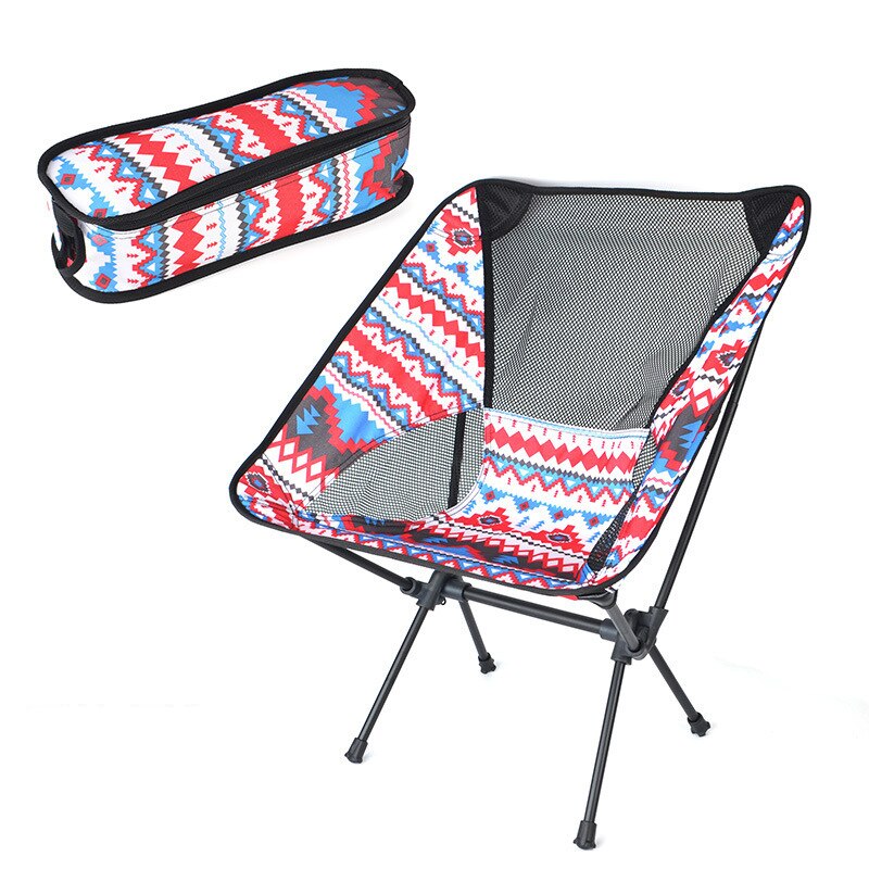 Scaun camping, Sunmostar, Pliabil, Geanta inclusa, Poliester/Aluminiu ...