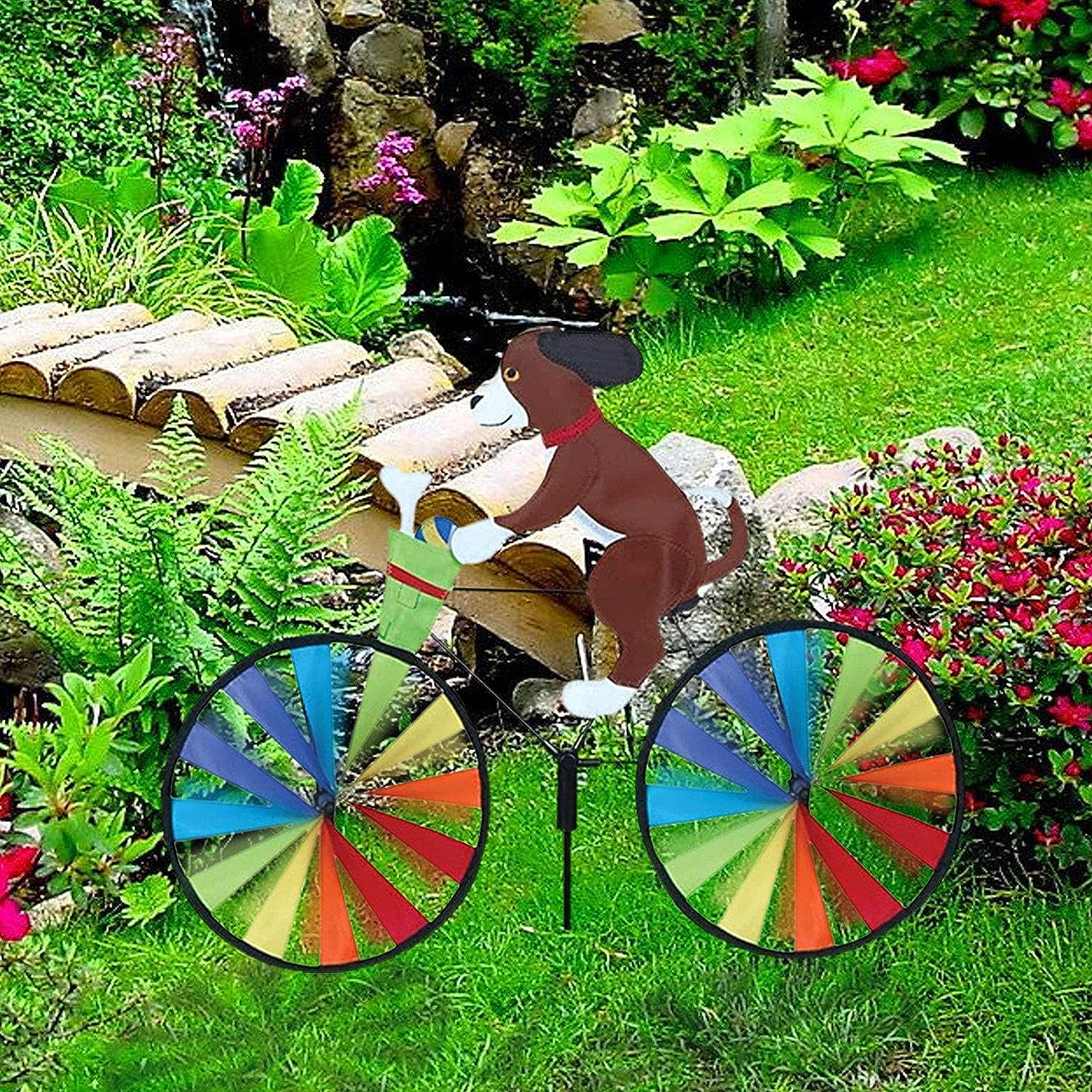 Figurina pentru gradina, Sunmostar, Metal, Multicolor - eMAG.ro