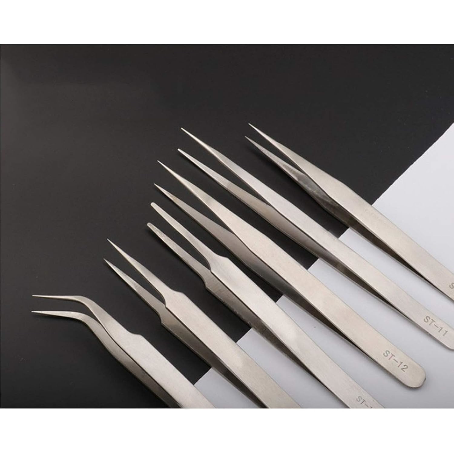 Set 6 pensete profesionale, Sunmostar, Inox, Argintiu - eMAG.ro