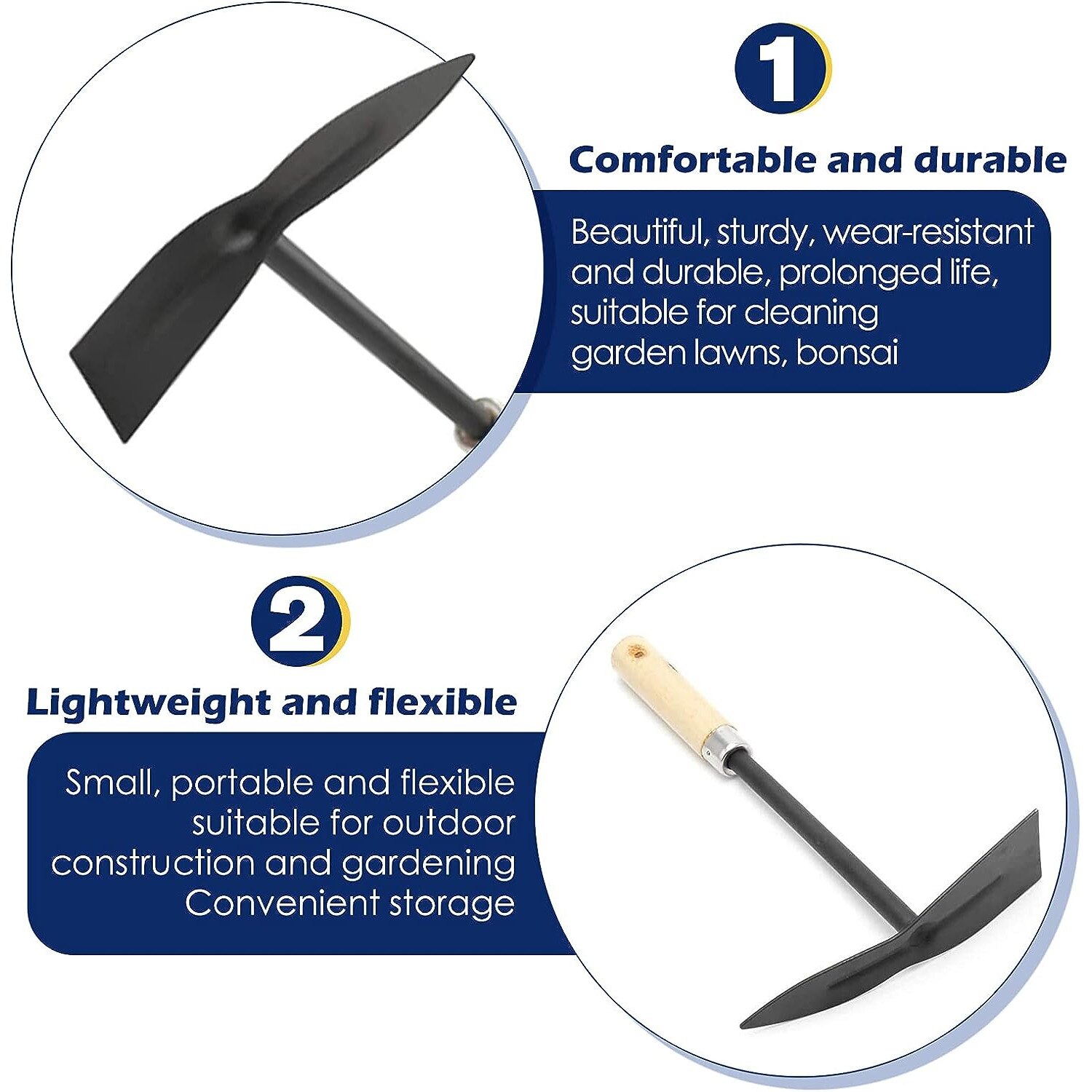 Tarnacop pentru sapat, Sunmostar, Lemn/Metal, 30cmx18cm, Negru/Bej ...