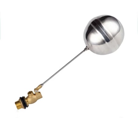 Supapa cu plutitor pentru apa, Alama, DN 15 G1/2, Auriu/Argintiu - eMAG.ro