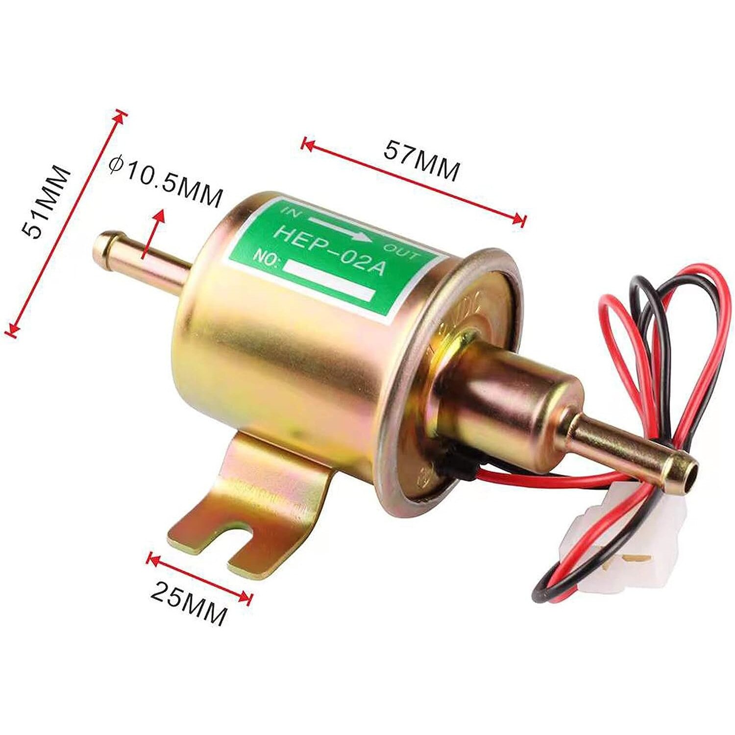 Pompa de combustibil electrica, Metal, HEP-02A, 12 V, Multicolor - eMAG.ro