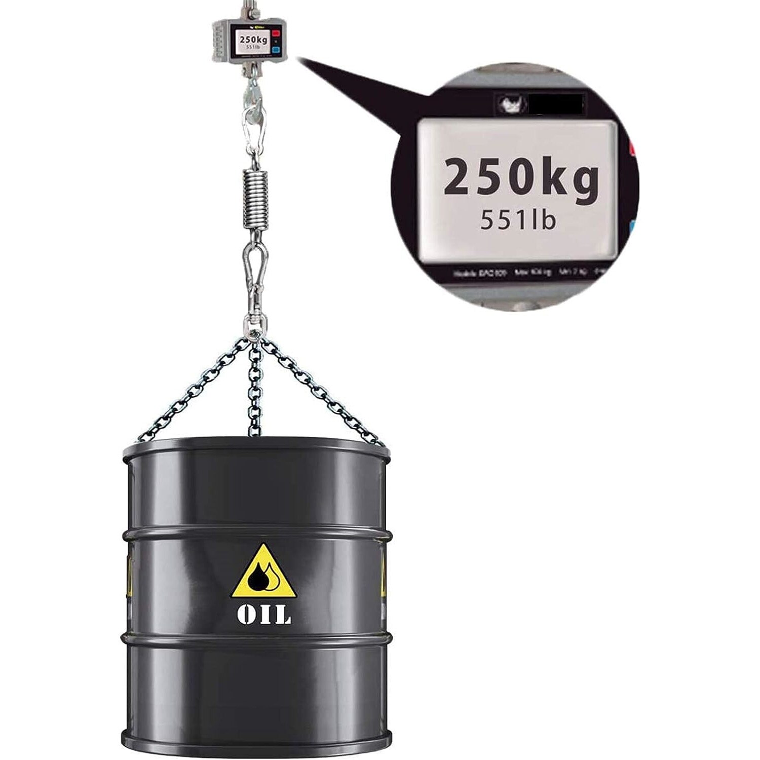 Kit de agatat cu arcuri pentru sarcini grele, Sunmostar, Inox, 15x3.5 ...