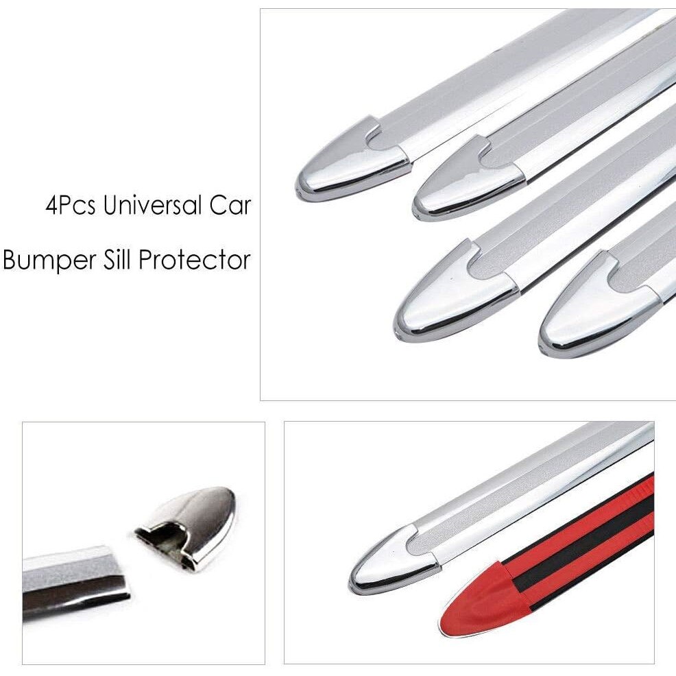 Pachet de 4 protectii universale pentru bara de protectie auto ...