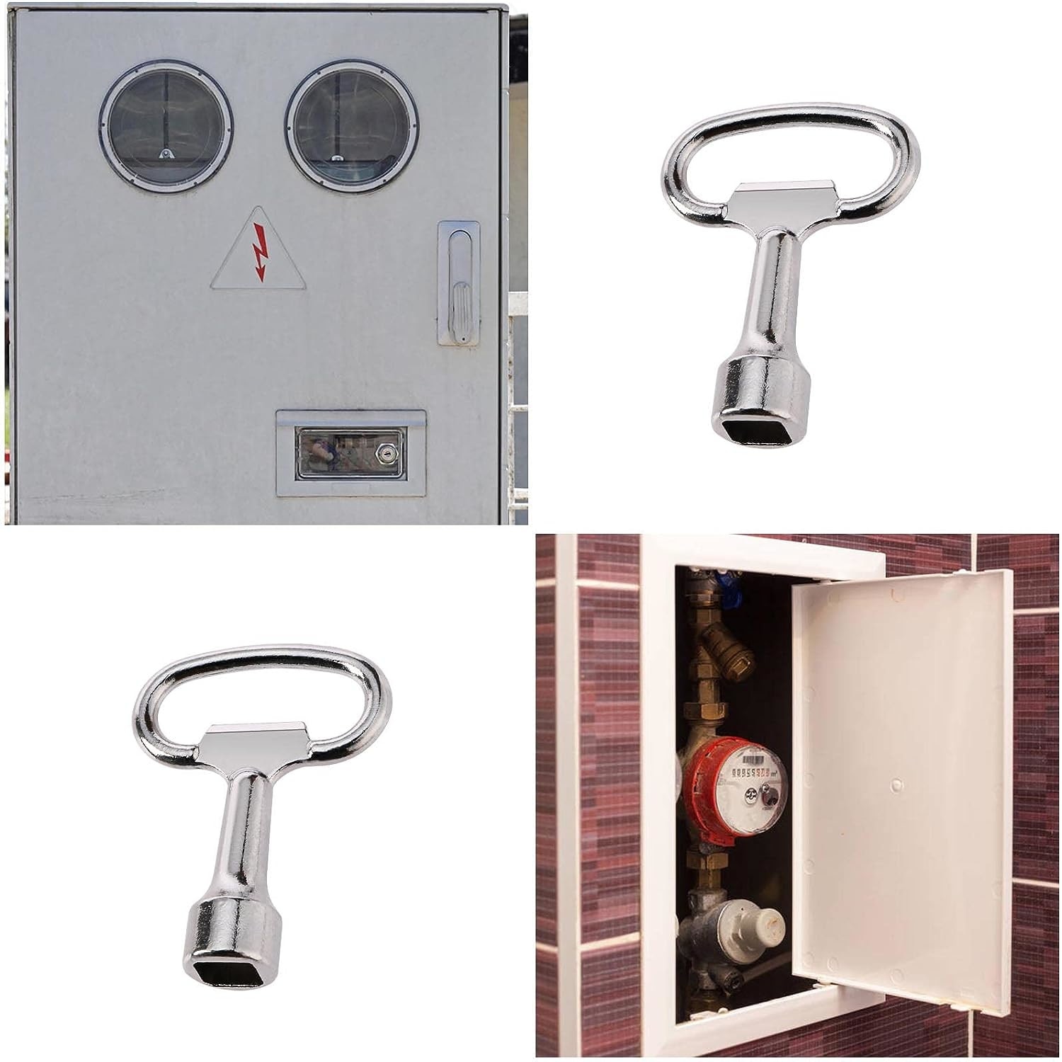 Set 5 chei pentru cutie apometru de gaz, Sunmostar, Argintiu - eMAG.ro