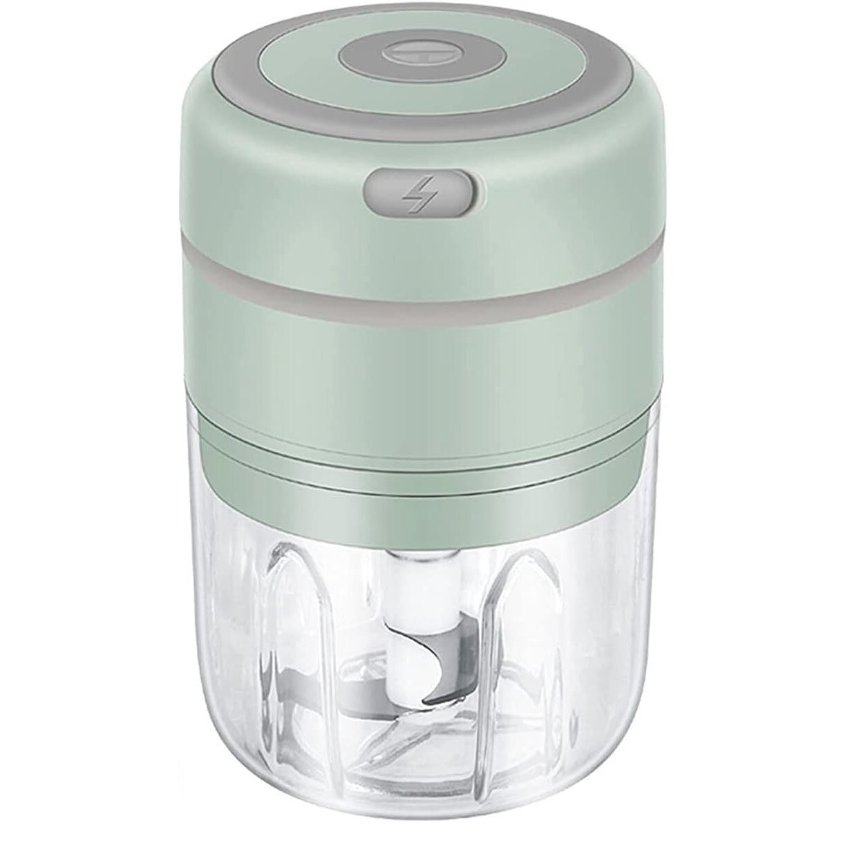 Mini tocator electric fara fir, Sunmostar, 250 ml, Turcoaz/Transparent ...