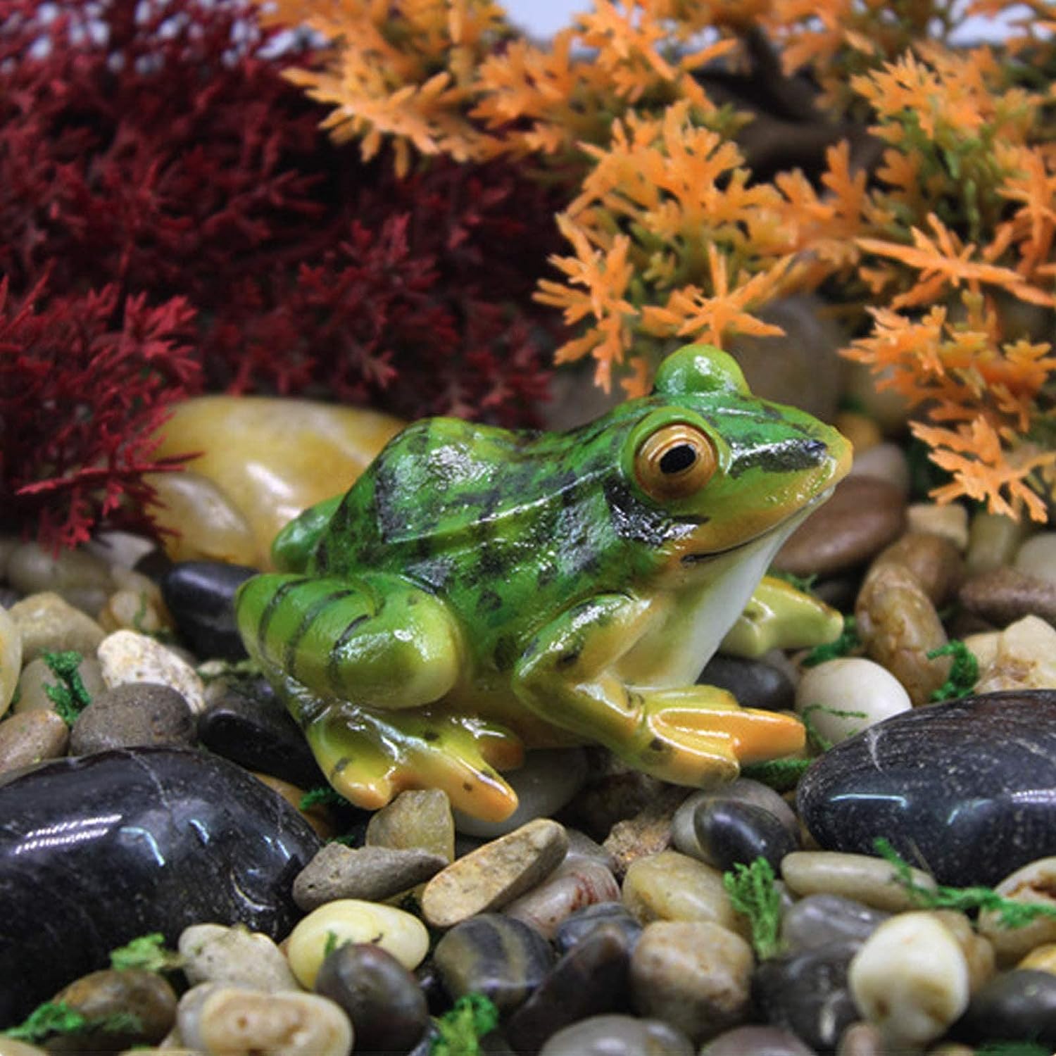 Set 3 decoratiuni gradina, Sunmostar, Rasina, Model broaste, Verde ...