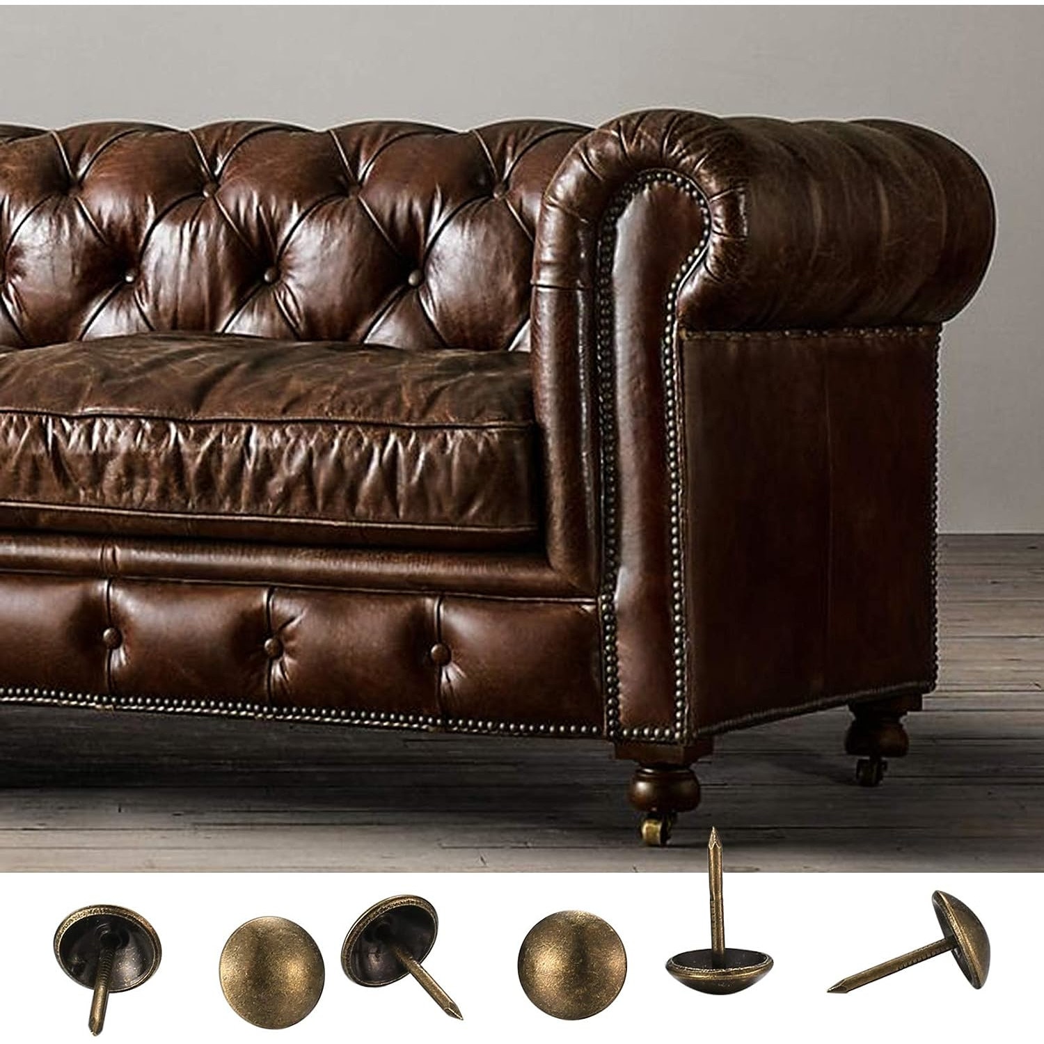 Set 500 pioneze pentru tapiterie, Sunmostar, 11x17 mm, Auriu - eMAG.ro