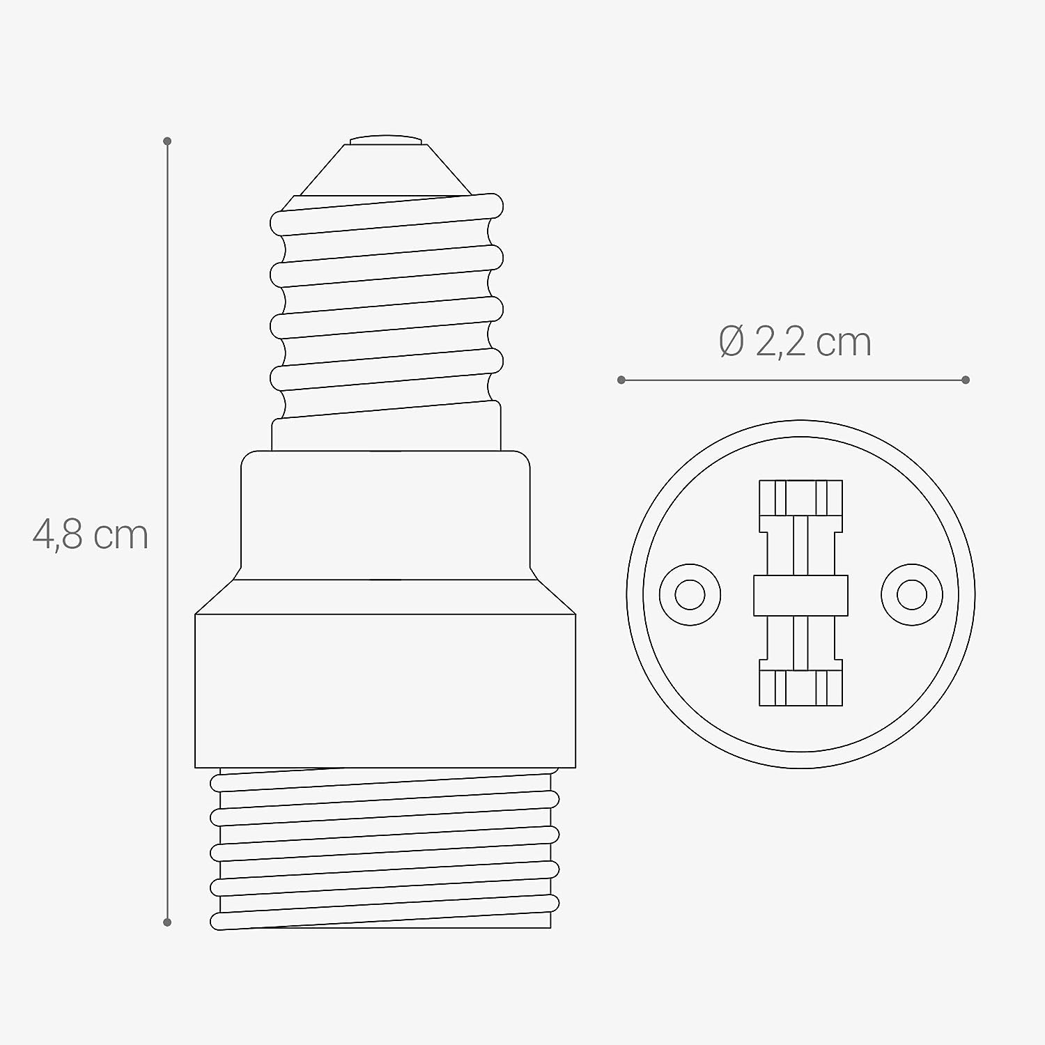 Set 5 adaptoare soclu, Sunmostar, E14 la G9, Alb - eMAG.ro