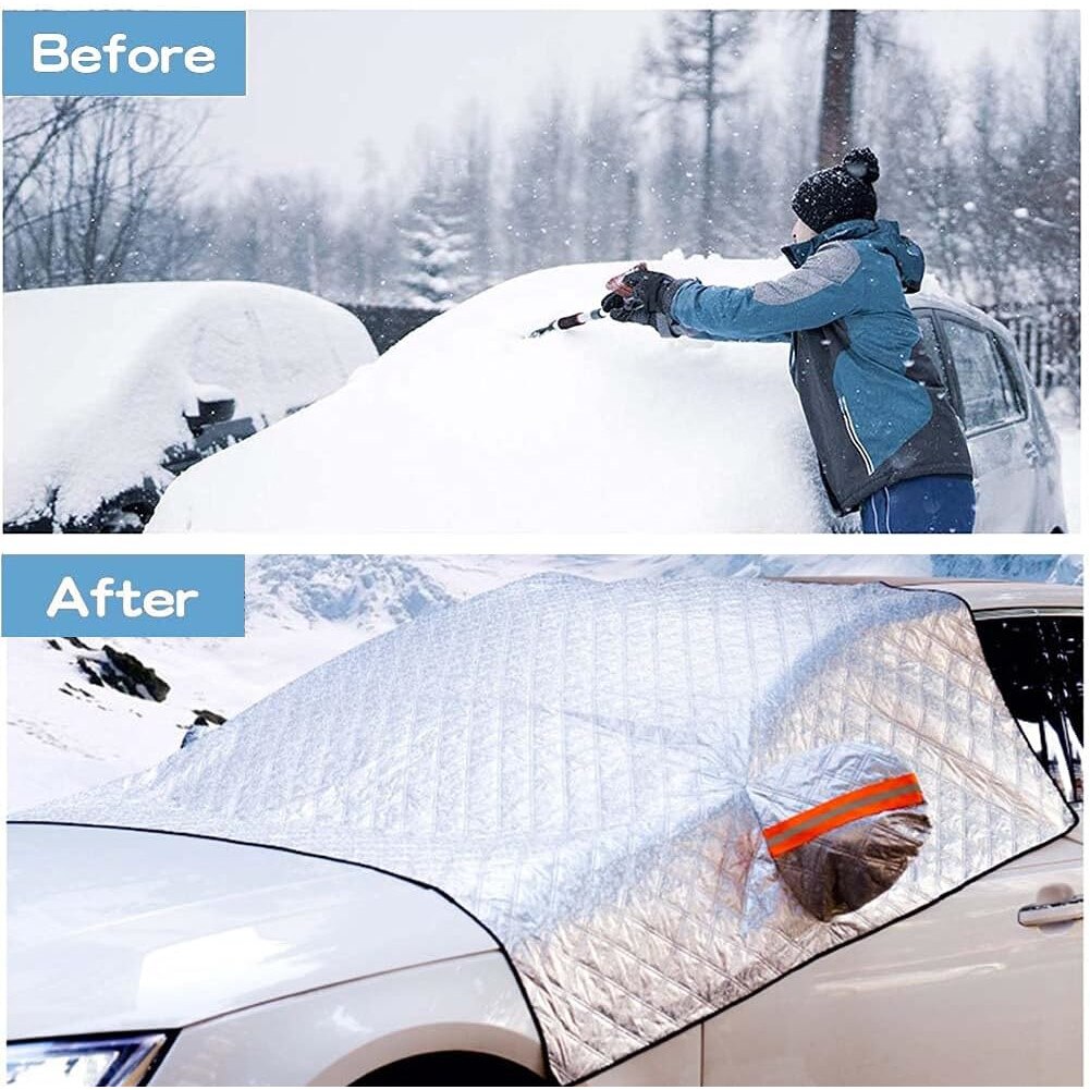 Parasolar auto, Sunmostar, 248 X 148 cm, Argintiu - eMAG.ro