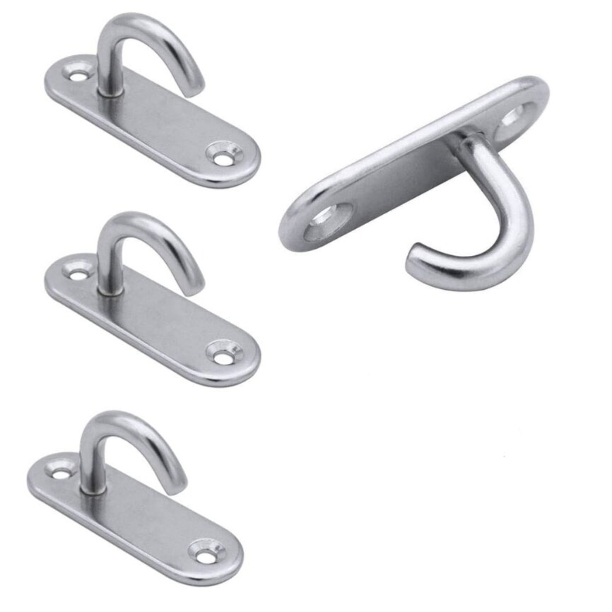 Set 4 carlige pentru tavan/perete Sunmostar, Inox, Argintiu - eMAG.ro