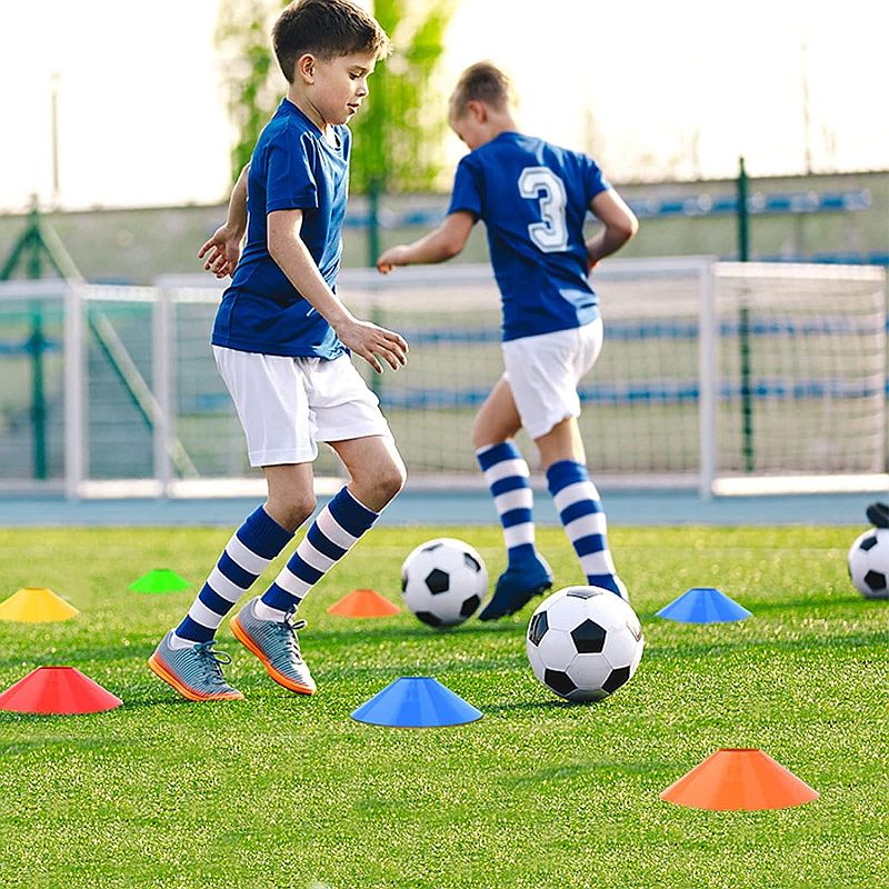 Set 50 jaloane tip con, PROCART, pentru antrenamente sportive, PVC ...