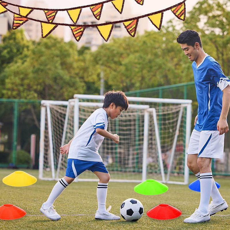 Set 50 jaloane tip con, PROCART, pentru antrenamente sportive, PVC ...
