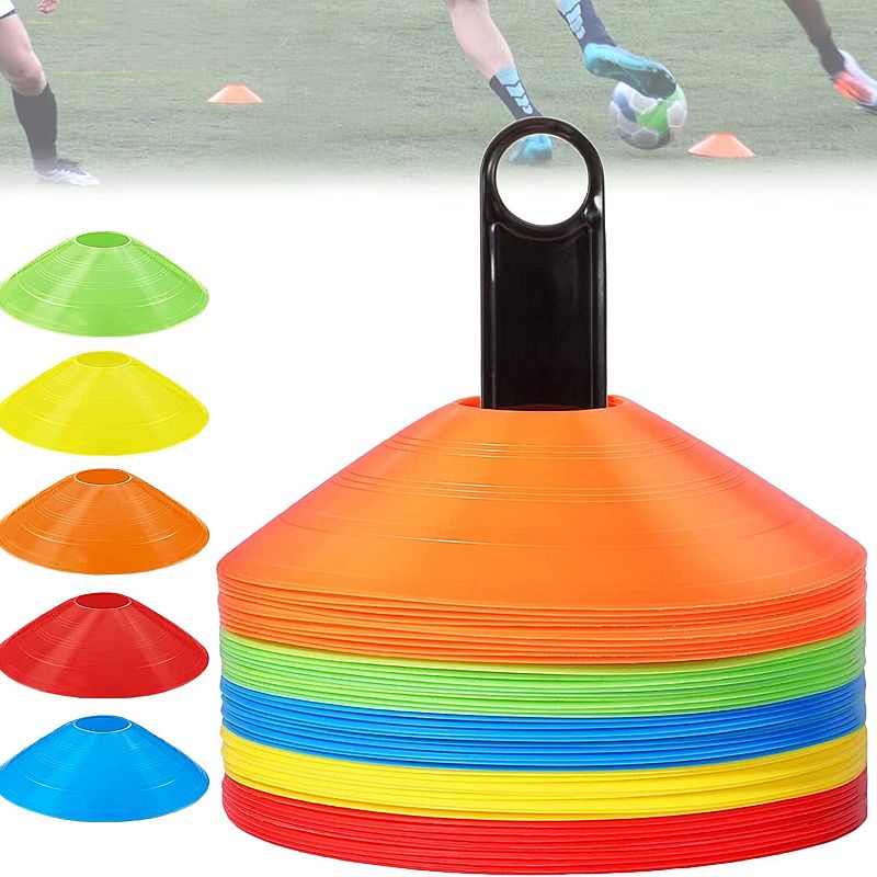 Set 50 jaloane tip con, PROCART, pentru antrenamente sportive, PVC ...