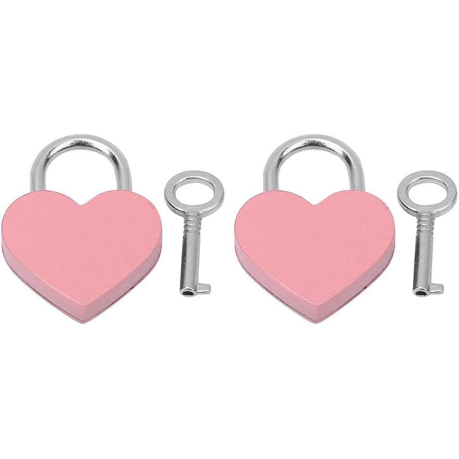 Set 2xLacat inima, Sunmostar, Metal, Roz - eMAG.ro