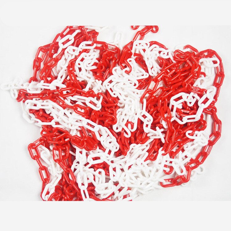 Lant delimitare, Sunmostar, Plastic, 6 mmx10 m, Rosu/Alb - eMAG.ro