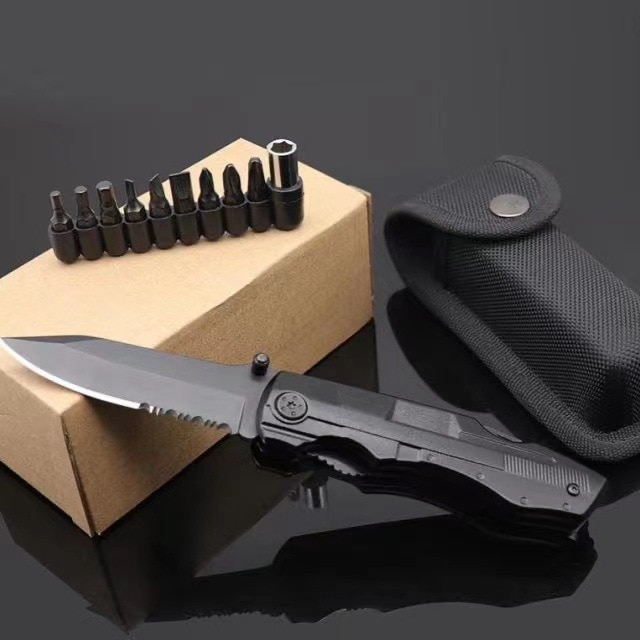 Cutit multifunctional 14-in-1, Sunmostar, Otel, Negru - eMAG.ro