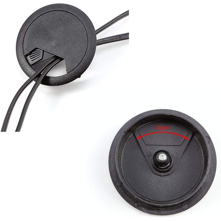 Set 6 suporturi trecere cabluri, Sunmostar, Plastic, Negru - eMAG.ro