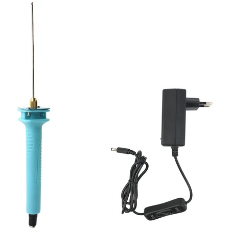 Cutter pentru spuma, Sunmostar, Metal, 10 cm, 110-250V 18W, Albastru ...