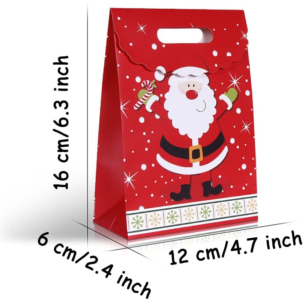 Set 20 pungi cadou, ComResi®, Craciun, 4 Modele, Fiecare model are cate ...