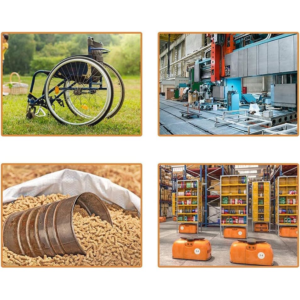 Set 10 roti mobilier, Sunmostar, Otel carbon, Argintiu - eMAG.ro