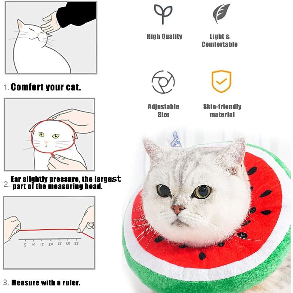 Guler protectie animale, Sunmostar, Pentru caini/pisici, Multicolor, M ...