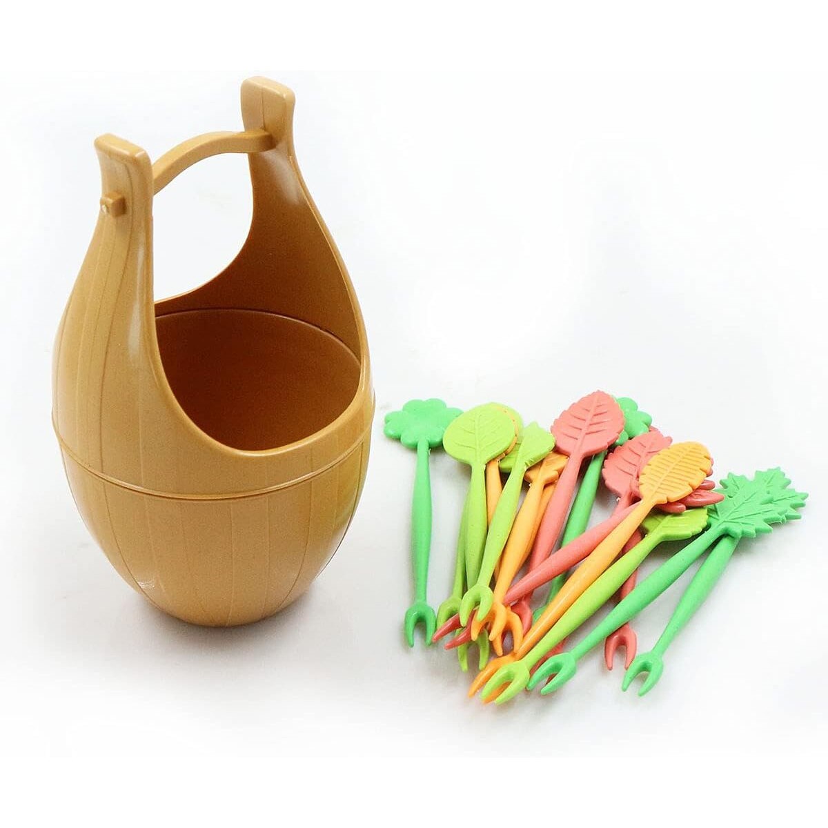 Furculite pentru fructe/desert, Sunmostar, Plastic, 16 bucati ...
