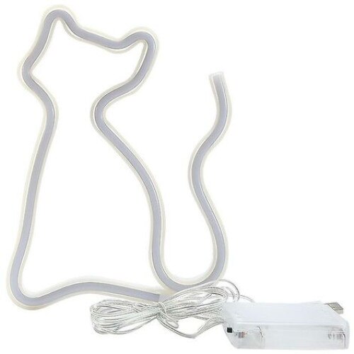 Decor de perete, LED, Plastic, 23x18 cm, Mov - eMAG.ro