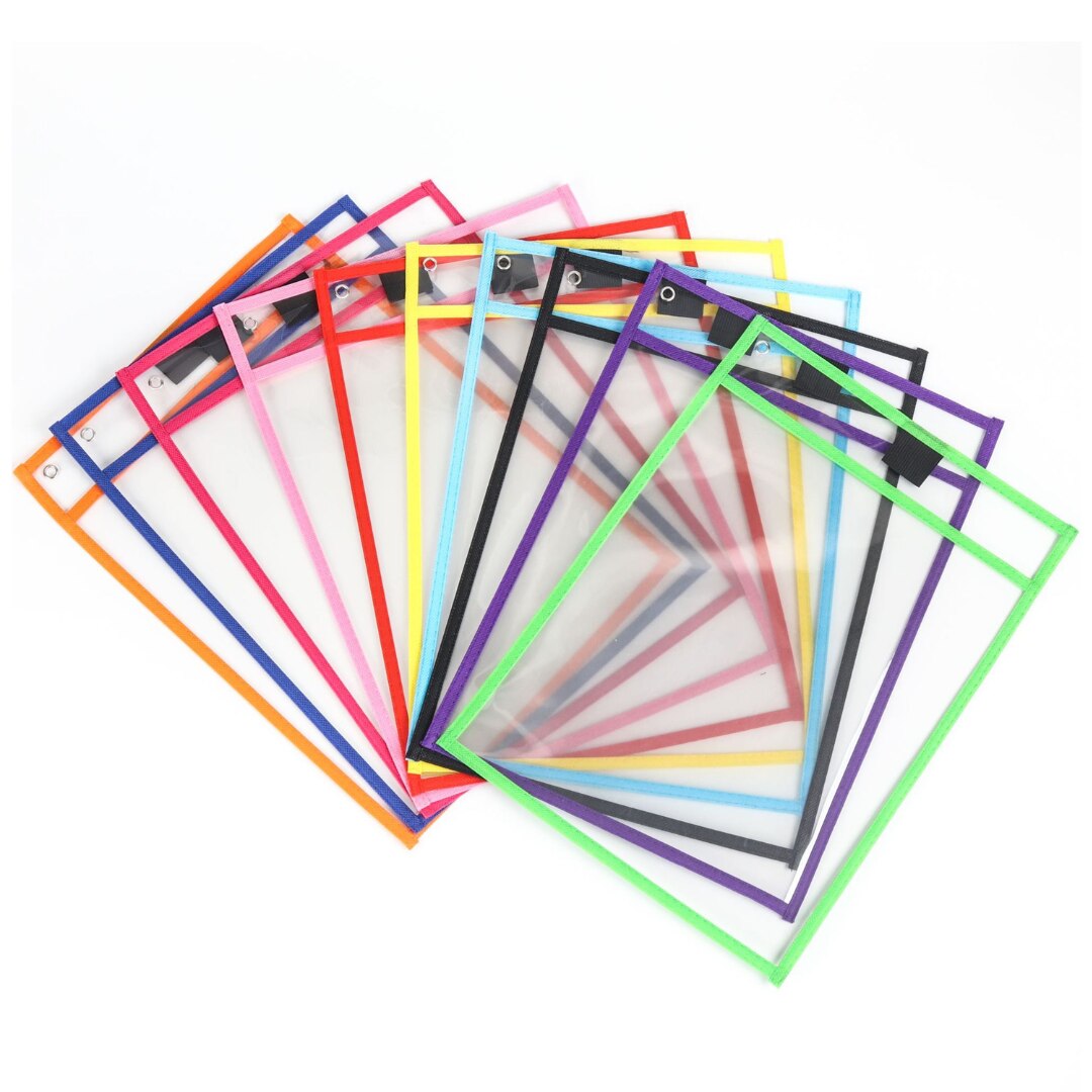 Set 6 mape documente, Plastic, Multicolor - eMAG.ro