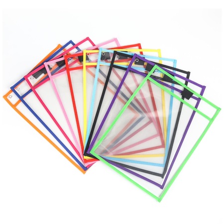 Set 6 mape documente, Plastic, Multicolor - eMAG.ro
