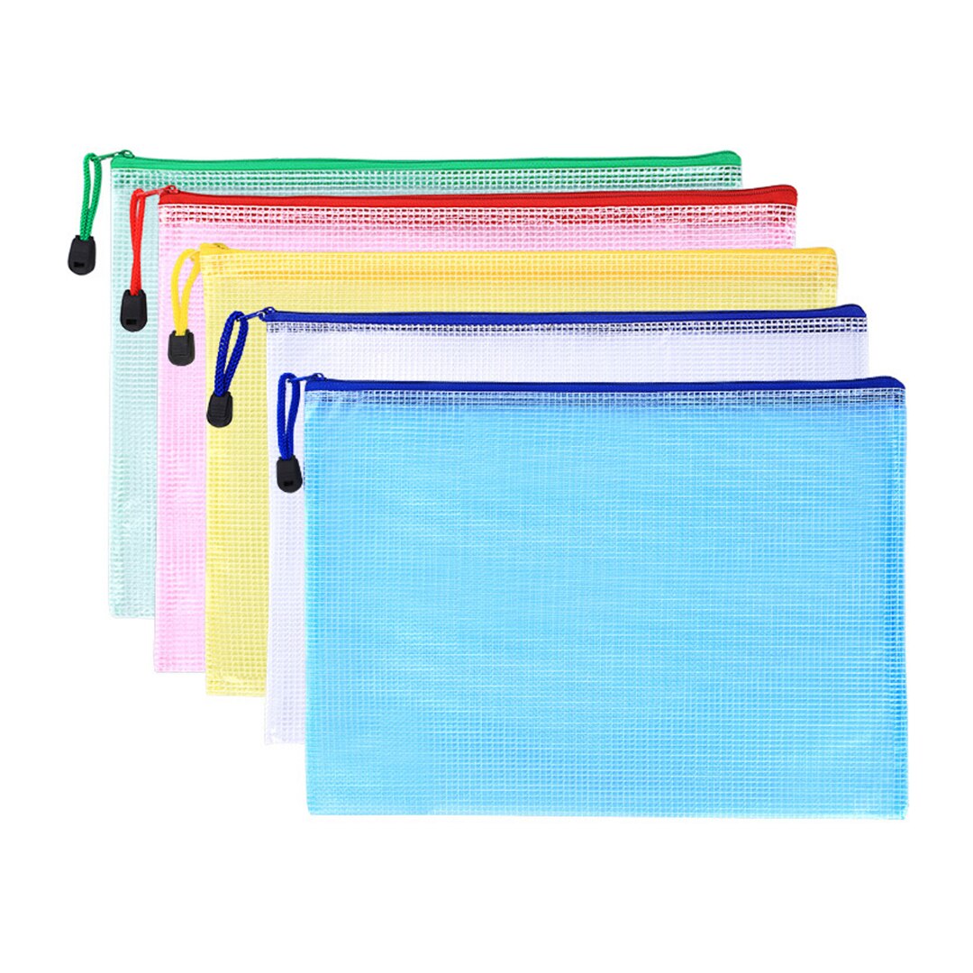 Set 5 x Husa pentru documente A4, Sunmostar, Plastic, 33.5x24 cm ...