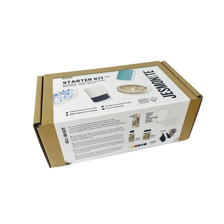 Kit modelaj pentru incepatori, Jesmonite, AC100, set baie, 6 componente ...