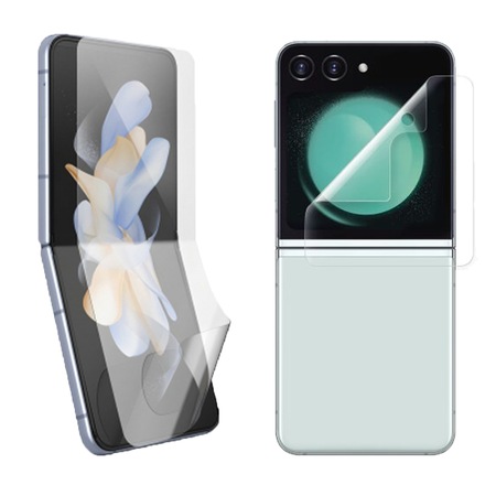 Set Folie Silicon Fata-Spate Mata pentru Samsung Galaxy Z Flip5, Flip 5 ...