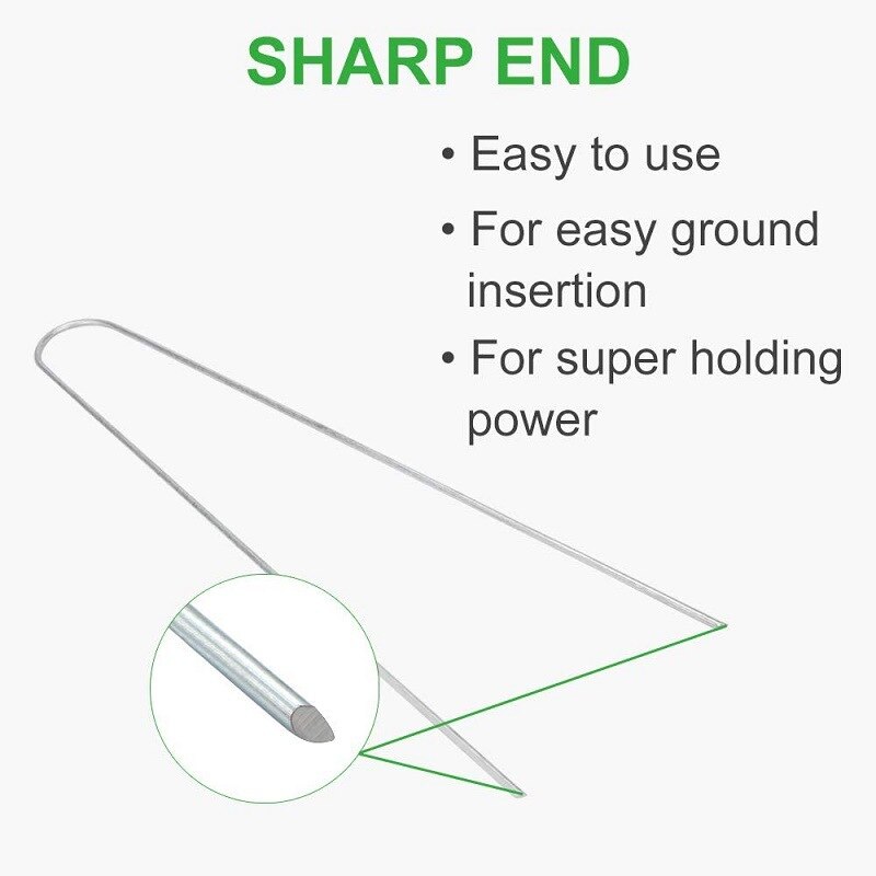 Set 10 Tarusi de gradina, Sunmostar, 30 cm, Argintiu - eMAG.ro