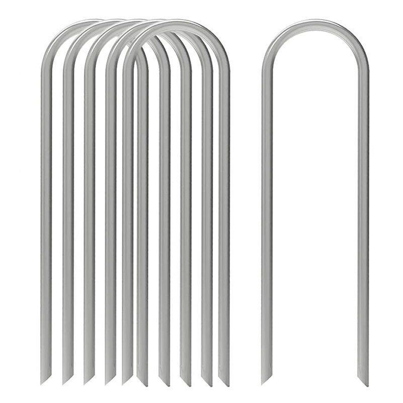 Set 10 Tarusi de gradina, Sunmostar, 30 cm, Argintiu - eMAG.ro