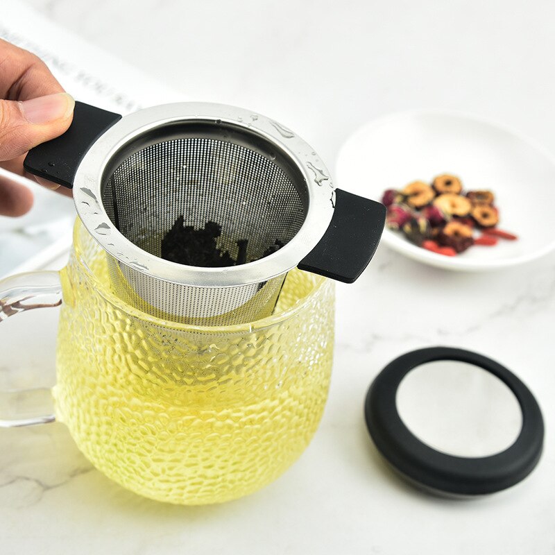Infuzor de ceai Sunmostar, inox 304, silicon, 4.8x10.3x7.4cm, argintiu ...