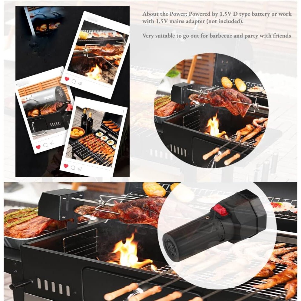 Motor rotisor pentru gratar Sunmostar, 1.5V, Negru - eMAG.ro