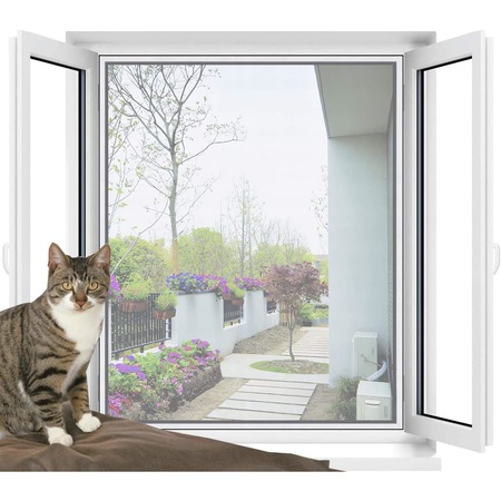 Plasa de tantari pentru geam, Plastic, 100 x 100 cm, Alb - eMAG.ro