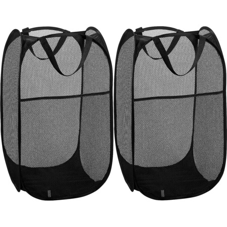 Set 2 cosuri de rufe, Sunmostar, Pliabil, Negru - eMAG.ro