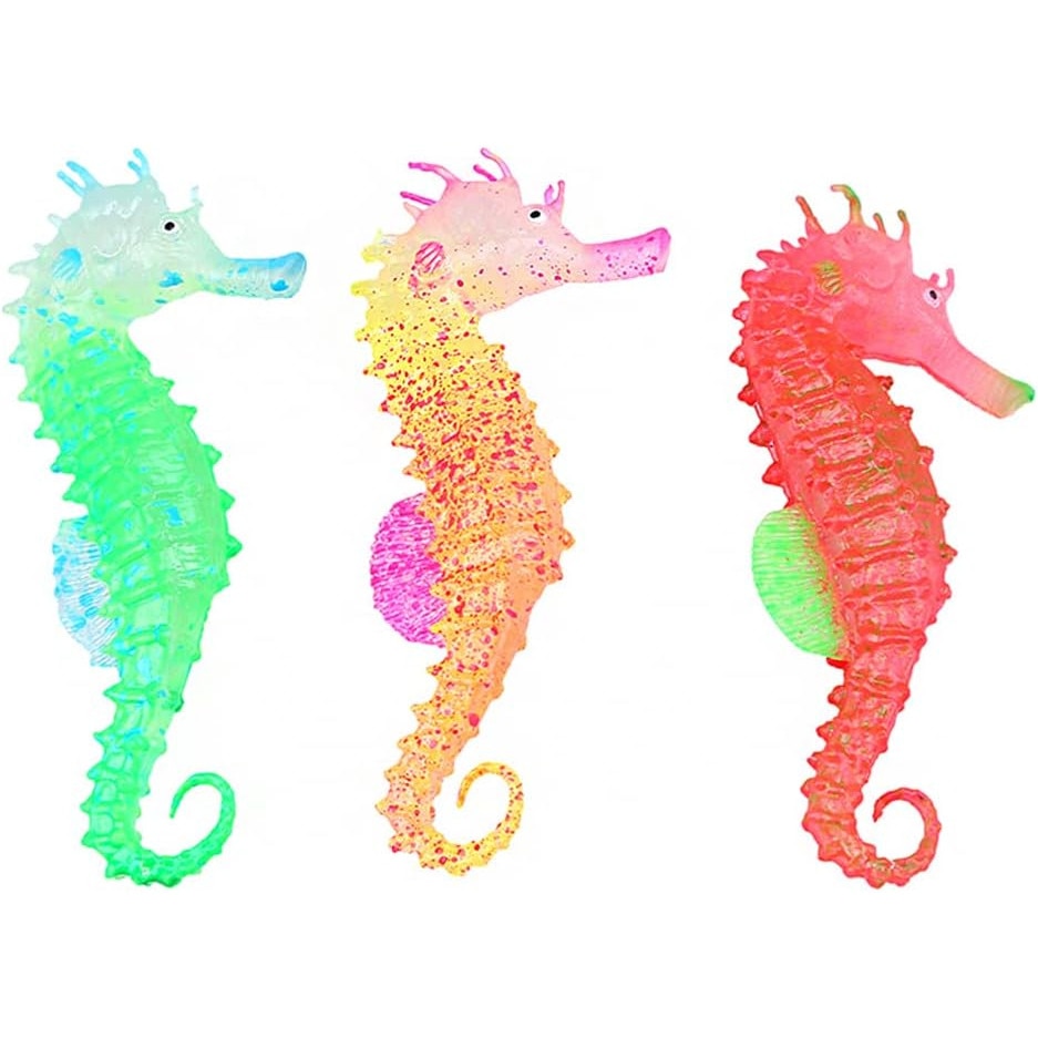 Set 3 caluti de mare decorativi, Sunmostar, Silicon, Multicolor - eMAG.ro