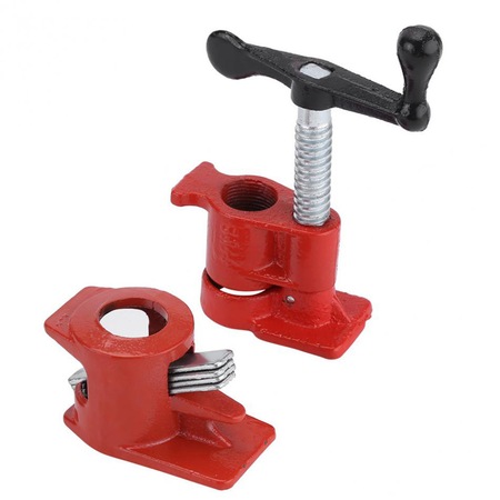 Set de cleme pentru tevi, dispozitiv de fixare reglabil, fonta, 1/2", 2 ...