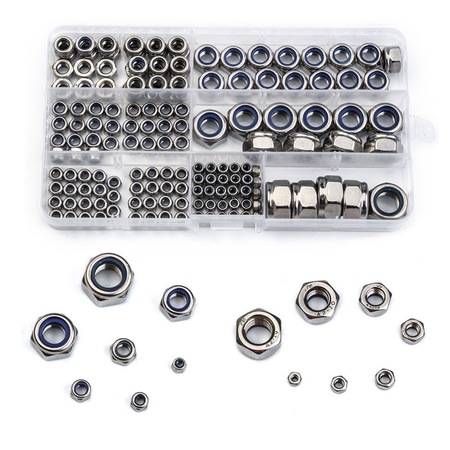 Set 170 Piulite, Sunmostar, Inox, M3-M12, Argintiu - eMAG.ro