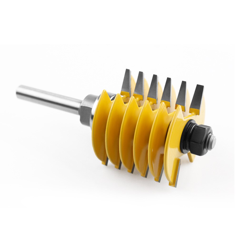 Freza cu fante reglabile stivuibile, Tija 8 mm, Galben/Argintiu - eMAG.ro
