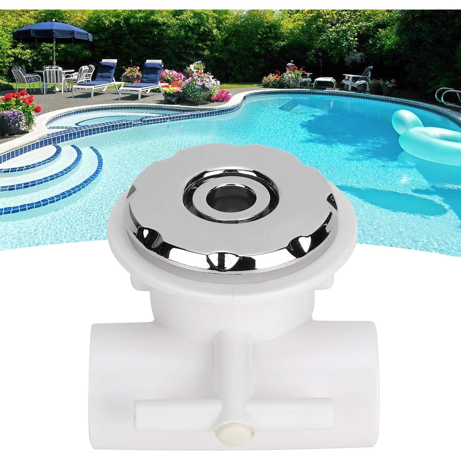 Duza pentru piscina, Sunmostar, Plastic/Inox, Alb - eMAG.ro